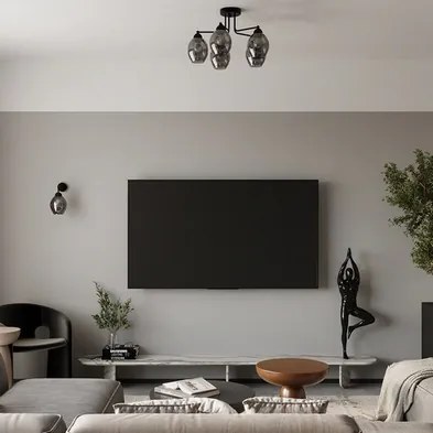 Lustr SOLLUX FILLAN 5 černý E27 5x60W bez žárovky SL.1145