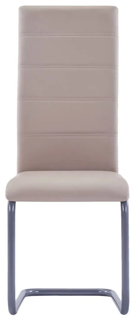 Jídelní židle Avoca - 2ks - umělá kůže | cappuccino