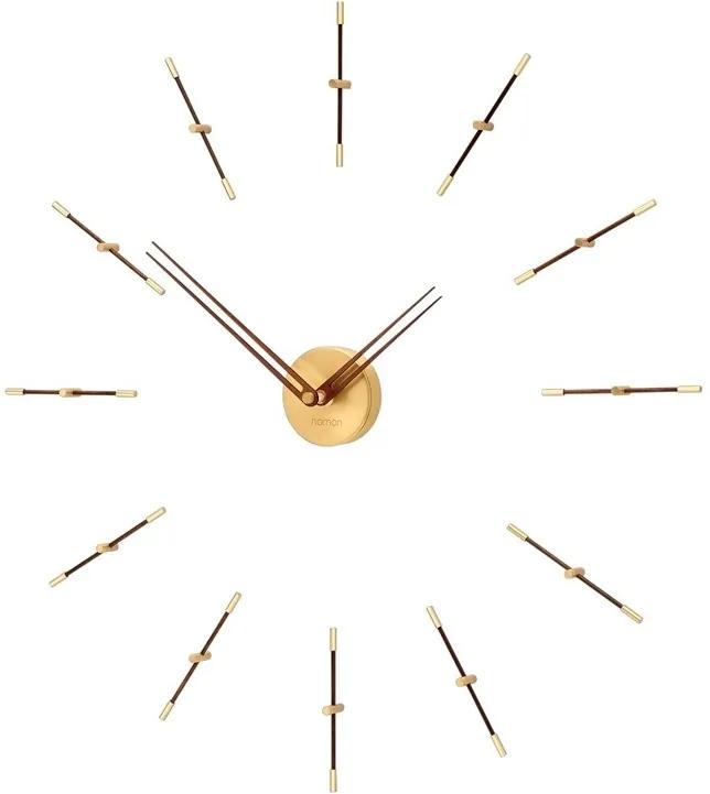 Designové nástěnné hodiny Merlin Gold Small 70cm