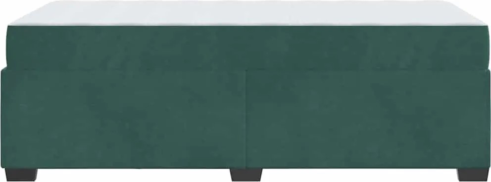 Rám postele s matrací Tmavě zelená 100 x 200 cm textil 3399275