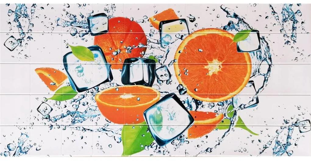 Wall Art Decor, PVC obkladové 3D panely Pomeranče a citrusy I.