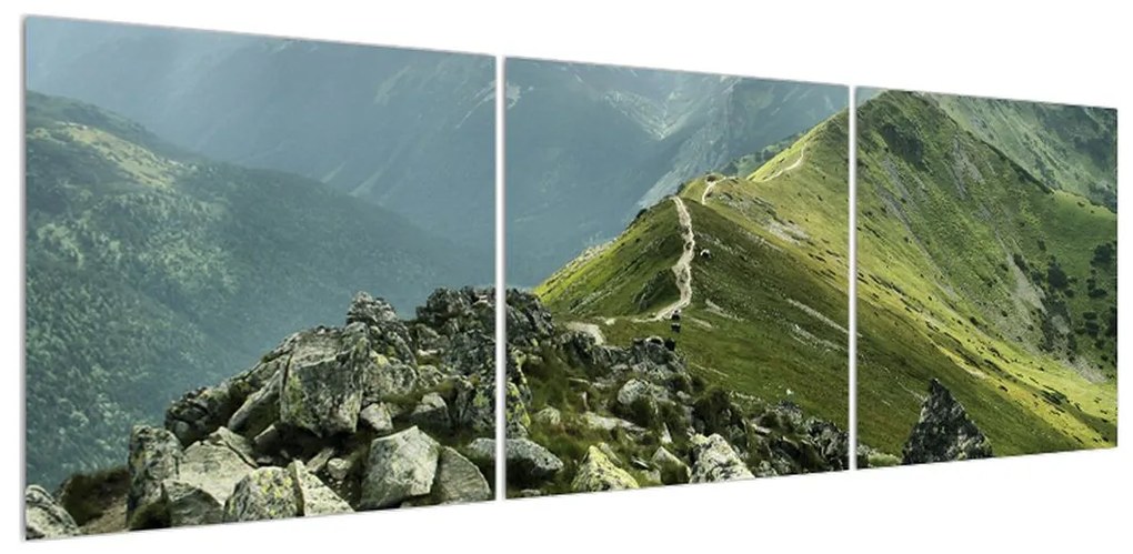 Obraz horské krajiny (150x50 cm)
