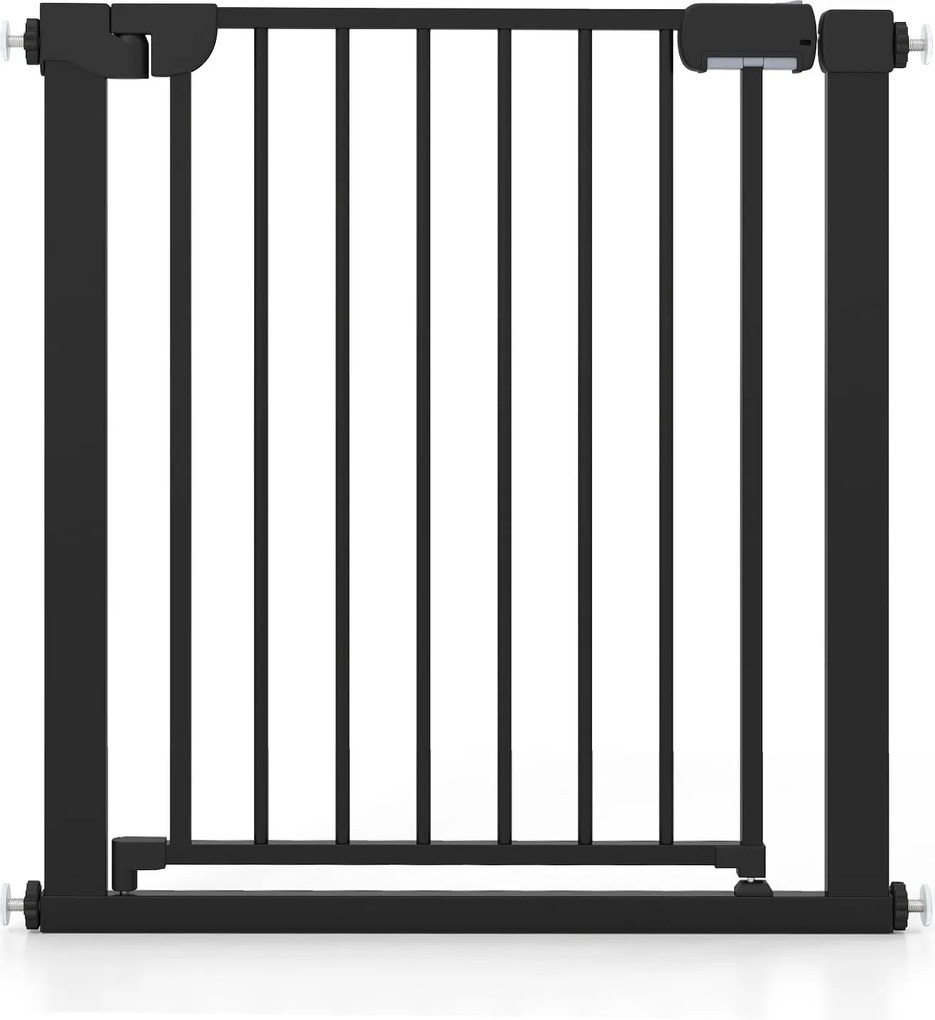 Costway Schodišťová brána bez vrtání se šířkou 75-82 cm Auto-Close