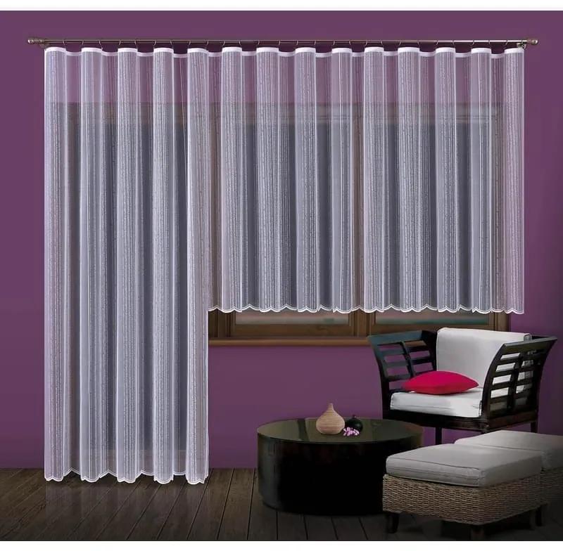 DekorTextil Hotová záclona nebo balkonový komplet Alba ROZMĚR: (š x v): 300 x 150 cm