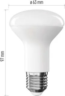 Emos lighting LED žárovka Classic R63 / E27 / 7 W (60 W) / 806 lm / teplá bílá 1525733294