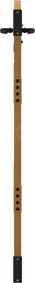 Zahradní branka 85 x 125 cm z cortenové oceli, design s trávou 153222
