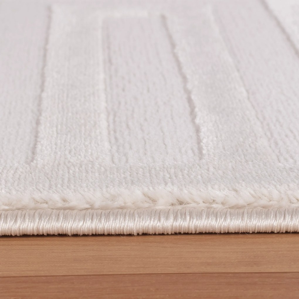 Ayyildiz, Kusový koberec Sahara 1111 Cream, 140x200, bílá, obývací pokoj
