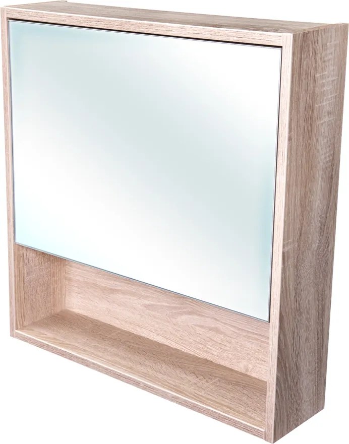 CEDERIKA - Amsterdam galerka 1x výklopné barva zrcadlo v AL rámu korpus korpus Dub bardolino šíře 60 CA.G1V.194.060