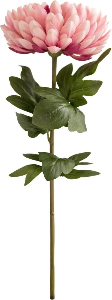 Krémově fialová umělá chryzantéma 74cm