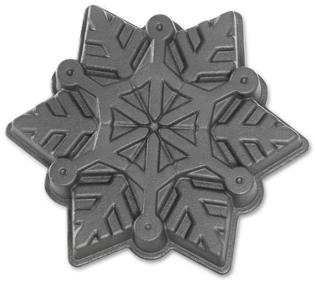 Nordic Ware Hliníková forma Frozen Snowflake Silver, stříbrná barva, kov