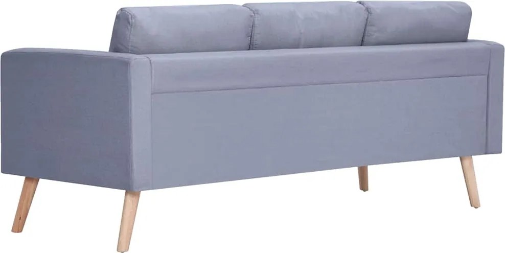 3místná pohovka textil světle šedá 242219