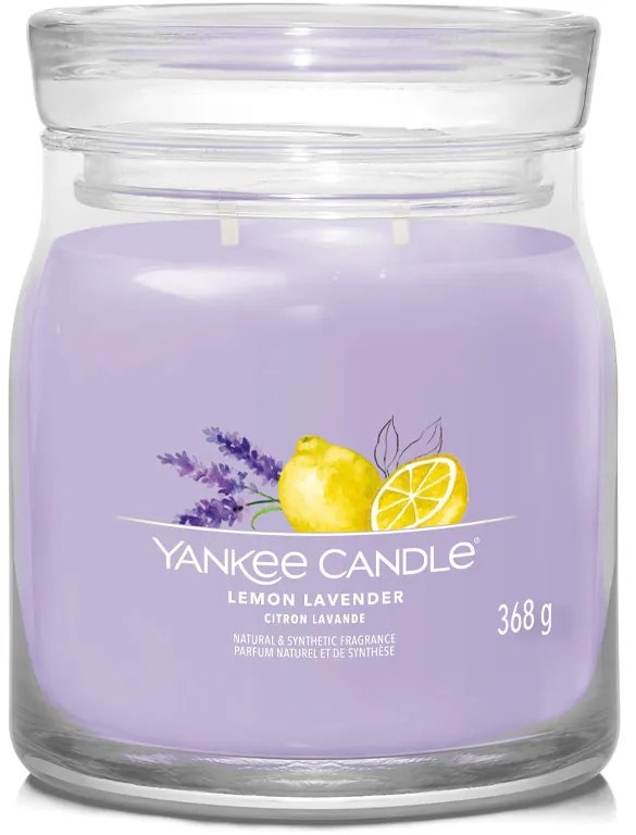 Yankee Candle – Signature svíčka Lemon Lavender (Citron a levandule) Velikost: velká 567 g