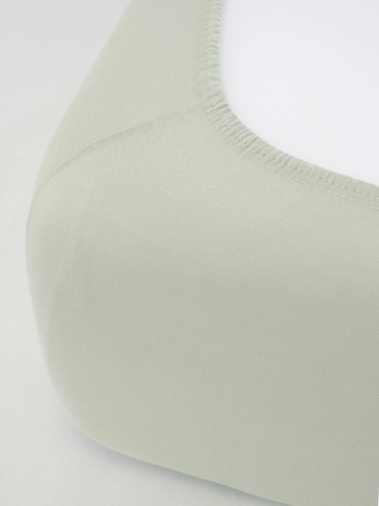 MK Lůžkoviny Jersey prostěradlo Classic 120 x 200 cm – šedozelená