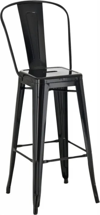 Barová židle Tolix, černá