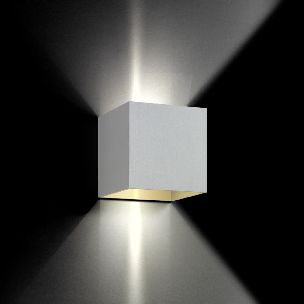 WEVER & DUCRÉ BOX WALL 2.0 LED Barva: Kartáčovaný Hliník, Teplota chromatičnosti: 2700 K