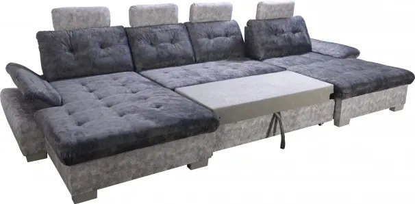 Sedací souprava DIOR U, šedá (AN 5077/5075)
