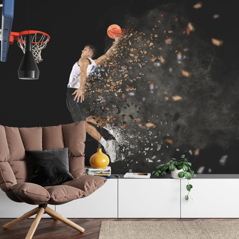 Fototapeta Basketbalista V Akci Strukturální vinyl 360x240