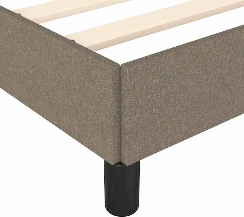 Rám postele bez matrací taupe 120x190 cm textil 3269609