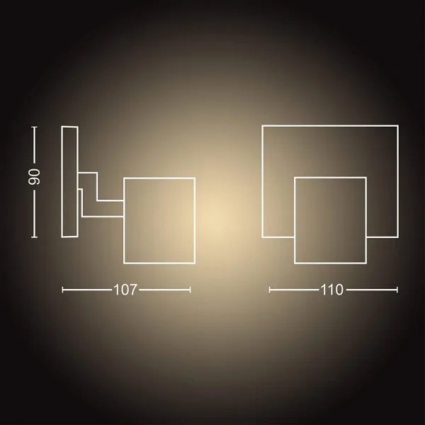 Philips 53090/31/P6 - LED Stmívatelné svítidlo Hue RUNNER 1xGU10/5W/230V + DO