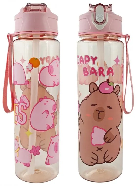 Flamenco Mystique Růžová láhev na vodu 800ml CAPYBARA PINK BD56R