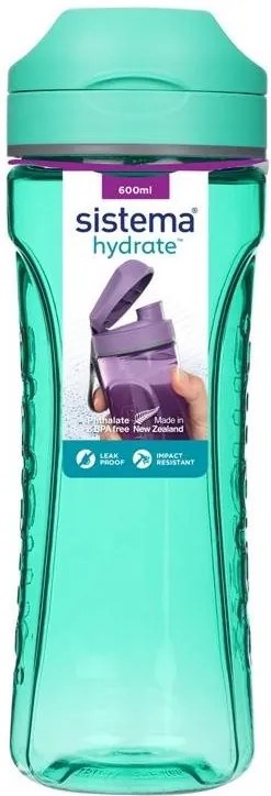Sistema® hydrate™ tritanová láhev swift flip top 600 ml, mátová
