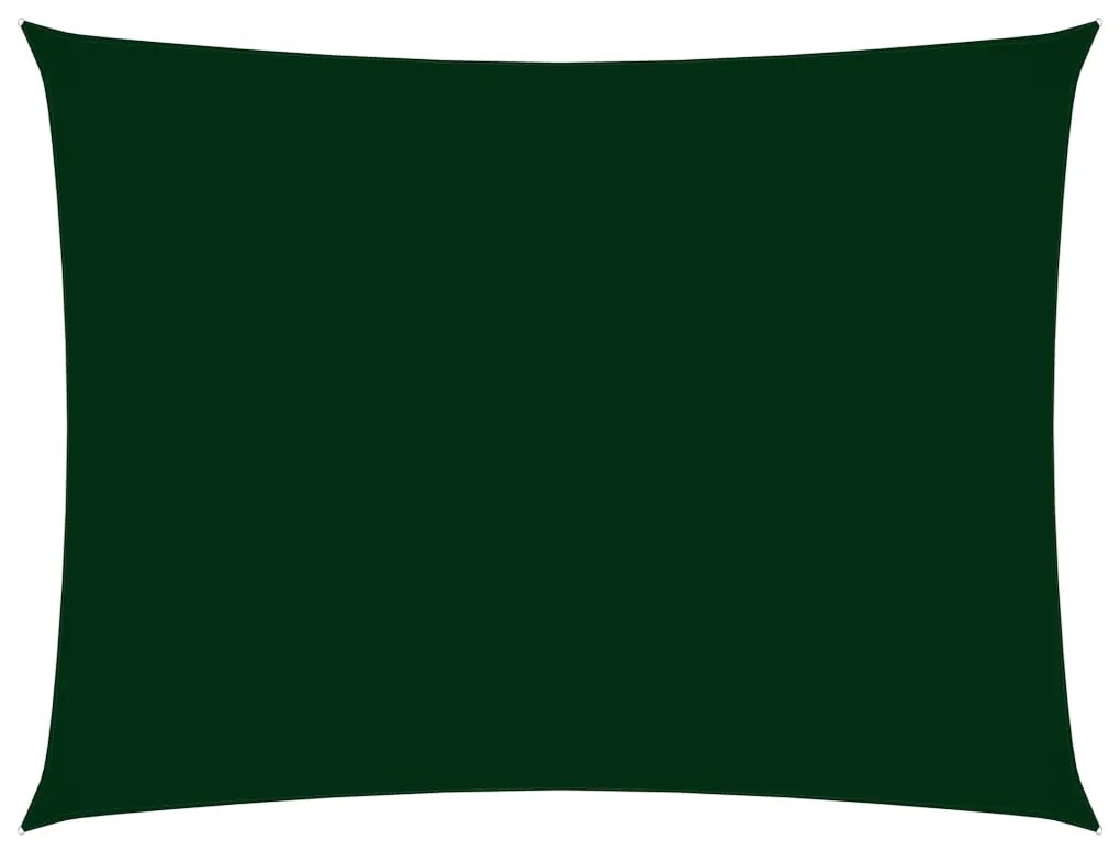 135477 vidaXL Stínící plachta oxfordská látka obdélníková 2x4 m tmavě zelená