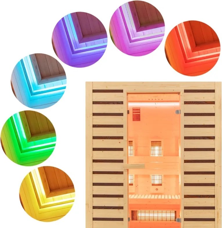 BPS-koupelny Infrasauna Relax HYD-6713 153x110, 2-3 osoby