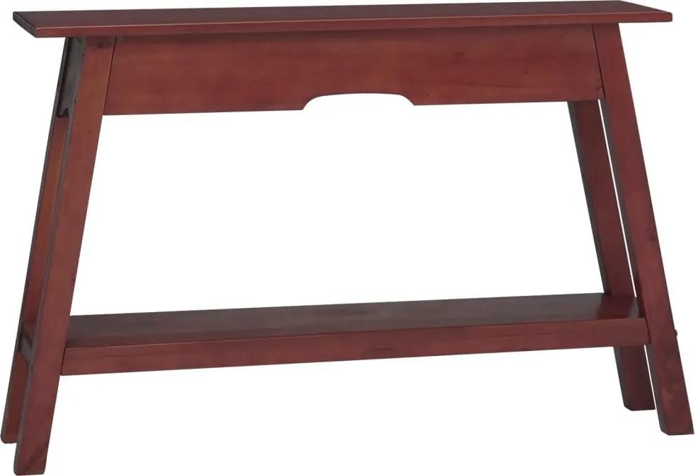 vidaXL Konzolový stolek 110x30x75 cm masivní mahagonové dřevo [337890] Barva: Černá
