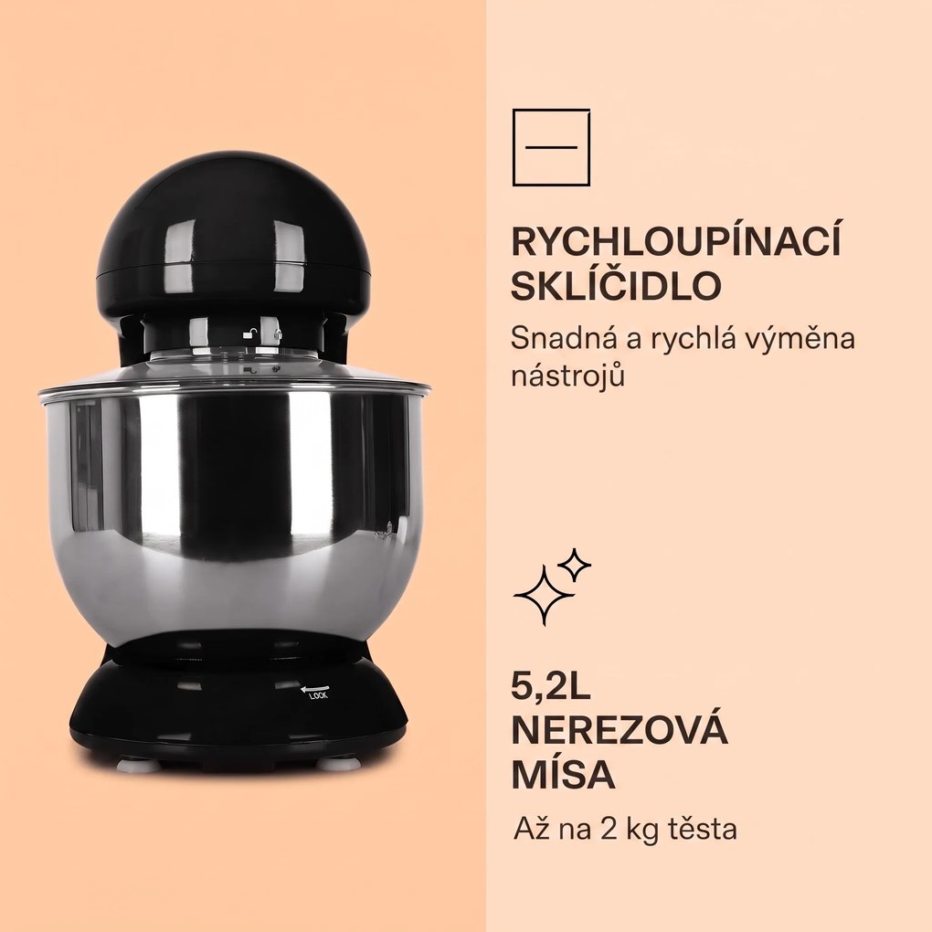 Klarstein Bella, kuchyňský robot, 1800 W, 2,7 HP, 5,2 l