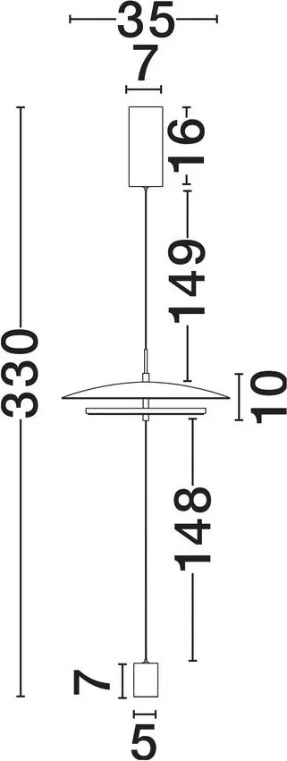 Matně bílá hliníková LED stmívatelná stojací lampa (výška 330 cm) Olos – Nova Luce