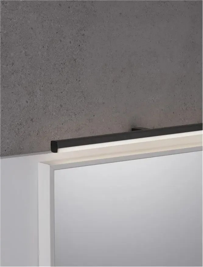 LED nástěnné svítidlo Glim černé
