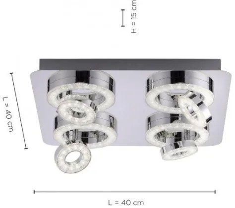 JUST LIGHT. 14662-17 - LED RGBW Stm. bodové svítidlo TIM 4xLED/5,9/230V + DO