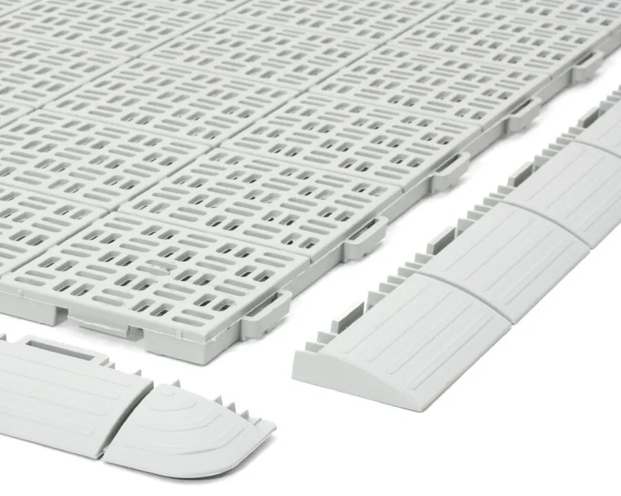 Plastová děrov. dlažba Linea Marte 56,3 x 56,3 x 1,3 cm, šedá