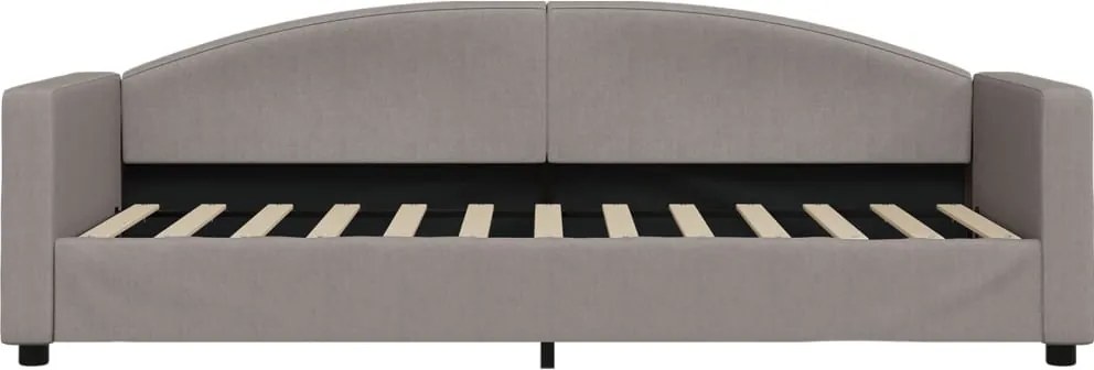 Válenda s matrací taupe 80 x 200 cm textil 3197168