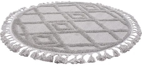 Koberec BERBER 6843 světle šedý kruh