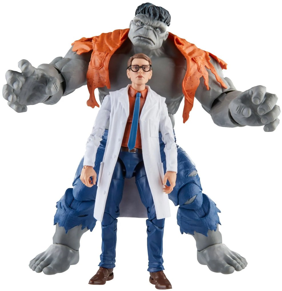 Avengers marvel legends - akční figurky - gray hulk & dr. bruce banner