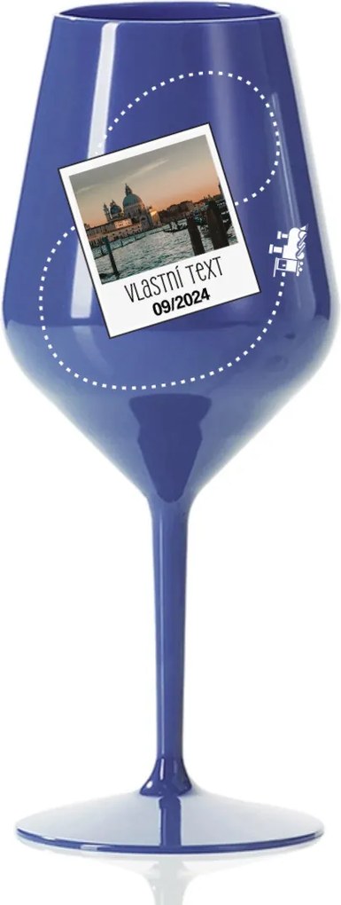 Personalizovaná nerozbitná sklenice s fotkou a cestovatelským motivem