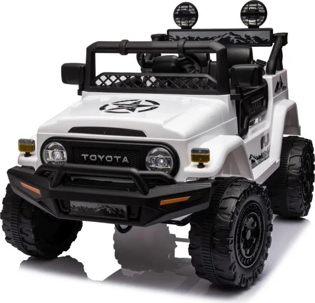 LEAN CARS Elektrické autíčko Toyota FJ 4x4 bílé