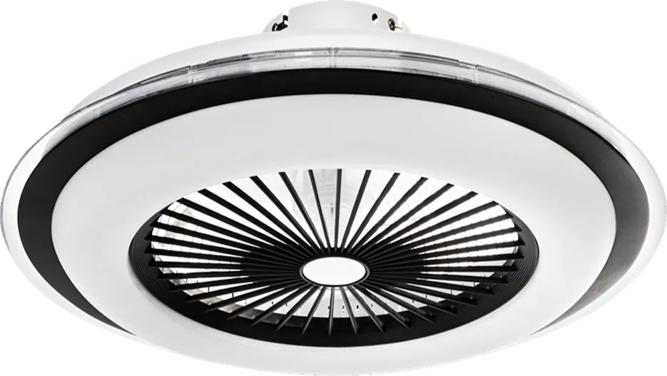 Stropní LED svítidlo Zephyr, 1x LED 48w, 3000-6000k, b, s ventilátorem a ovladačem