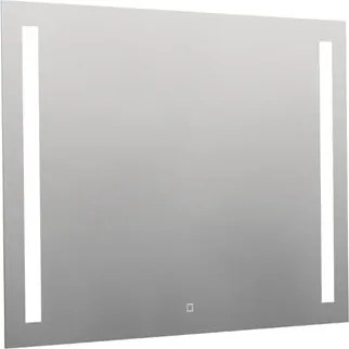 Hranaté zrcadlo 100x70 cm s LED osvětlením, topná fólie, senzor s nastavitelnou teplotou 2700-6500K, IP44 ZIL10070TLEDS