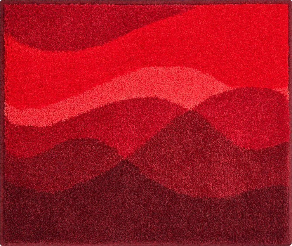 GRUND Koupelnová předložka HILLS rubín Rozměr: 55x65 cm