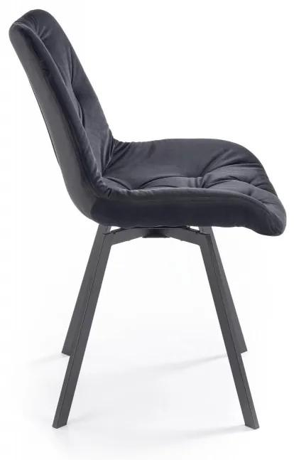 Otočná jídelní židle K519 Halmar Černá
