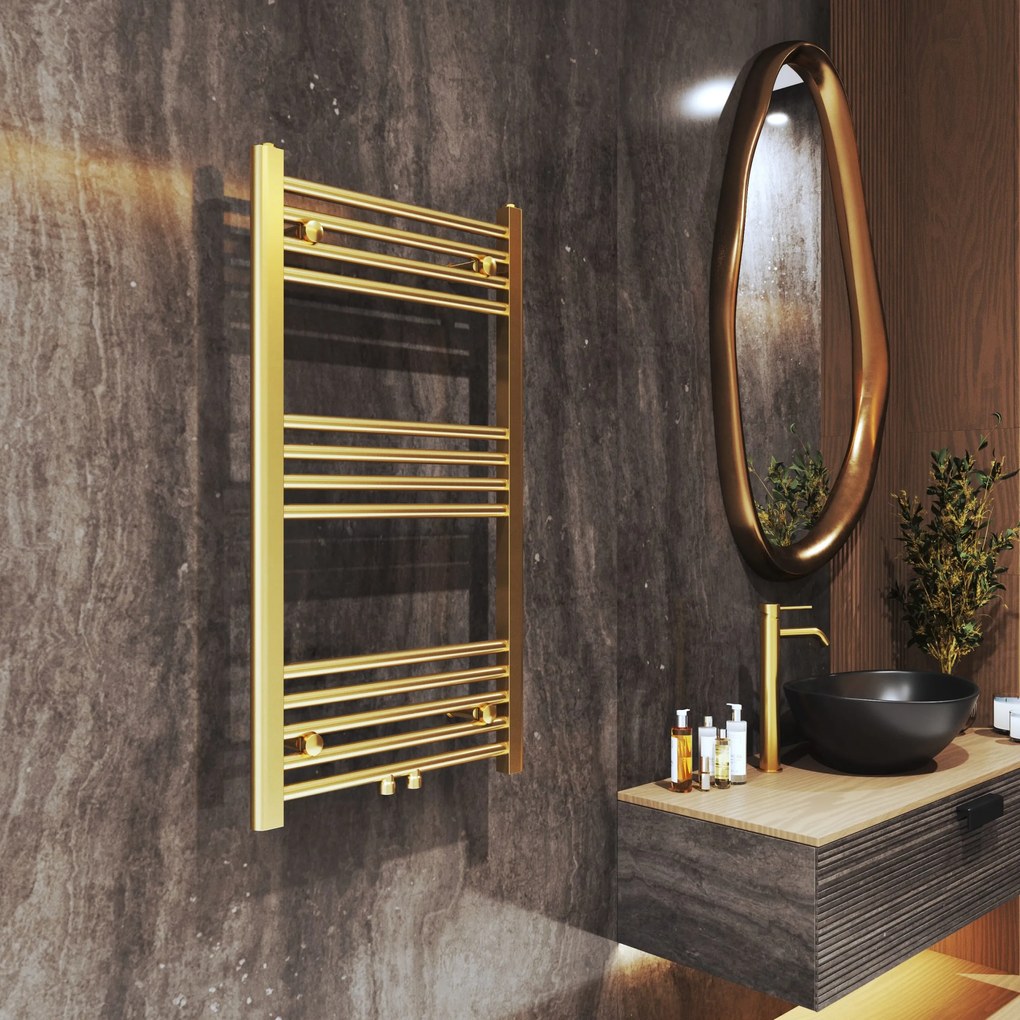Gamma Simple, topné těleso 500x900 mm, 357 W, zlatá matná, GMA-SIMP-9050-BGD