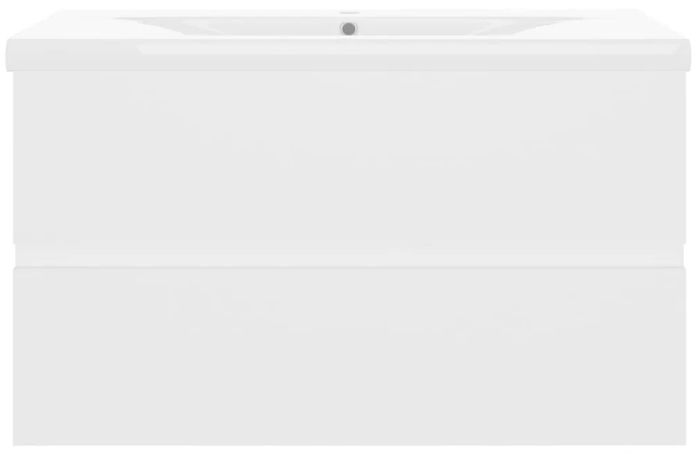 vidaXL Marketos Skříňka se zápustným umyvadlem bílá kompozitní dřevo