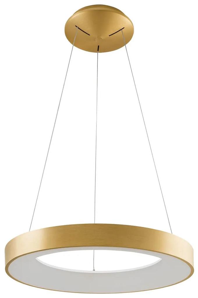 Závěsné LED světlo GIULIA, zlaté, 48cm Italux Giulia 5304-840RP-GD-3