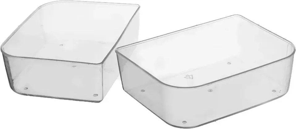 Orion Krabička na jídlo, těsnící se 4 klipy, 2 sekce, 1 L, 21x15x6cm