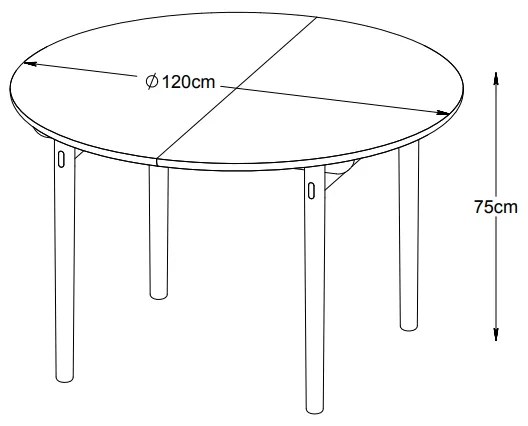 Designový jídelní stůl Wally 120 - 165 cm přírodní dub
