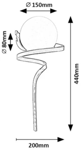 Rabalux 71136 - Nástěnné svítidlo SARABI 1xE27/20W/230V