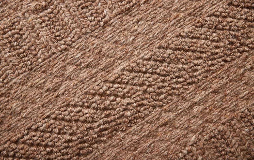 Diamond Carpets India, Ručně vázaný kusový koberec Louve DESP P91 Dust Natural, 200x290, hnědá, chodba / předsíň