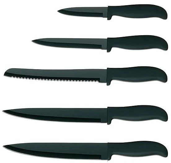 KELA Sada kuchyňských nožů 5 ks ve stojanu ACIDA bílá KL-11286